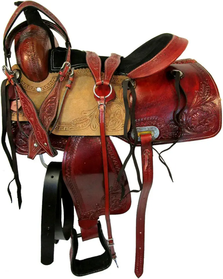 AD Saddlery Wade Tree A Fork Roping Ranch Work Leather Premium Western ...
