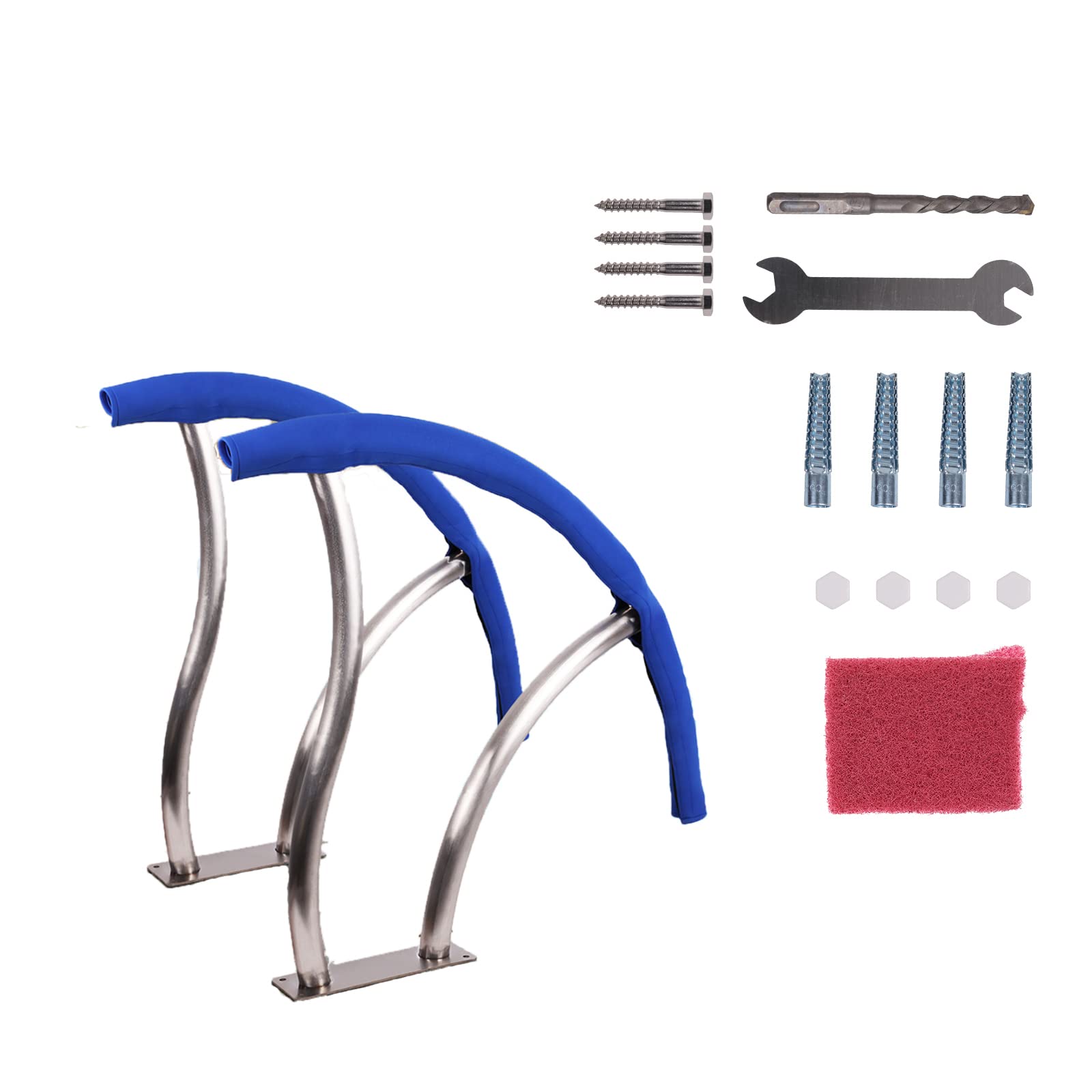 Pool Handrail 30"x30" Swimming Pool Stair Rail 304 Stainless Steel ...