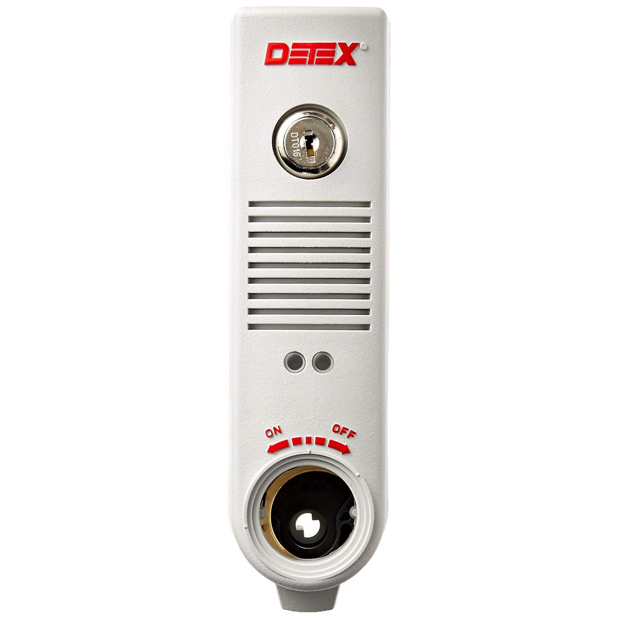 Detex EAX-500 Grey Surface Mounted Exit Alarm Piezo Horn Detex Battery Powered Door or Wall ...