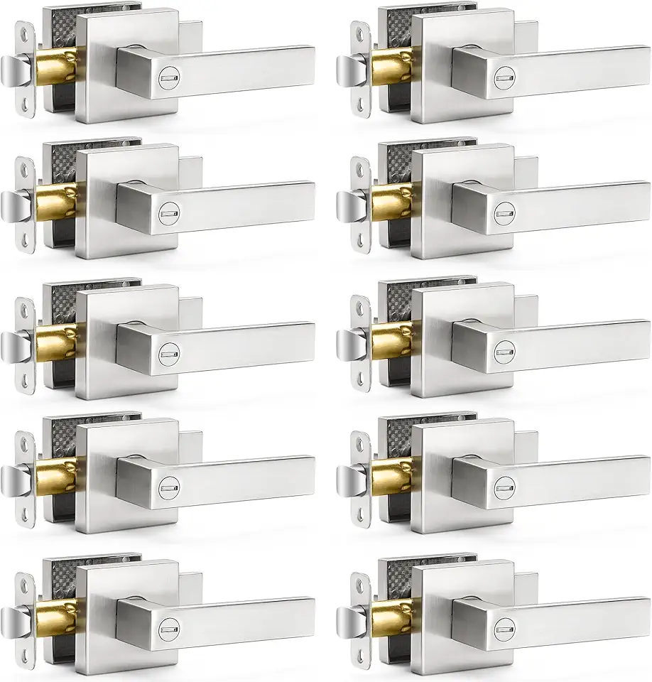 10 Pack Door Handles Privacy Door Levers, Keyless Interior Door Knobs ...
