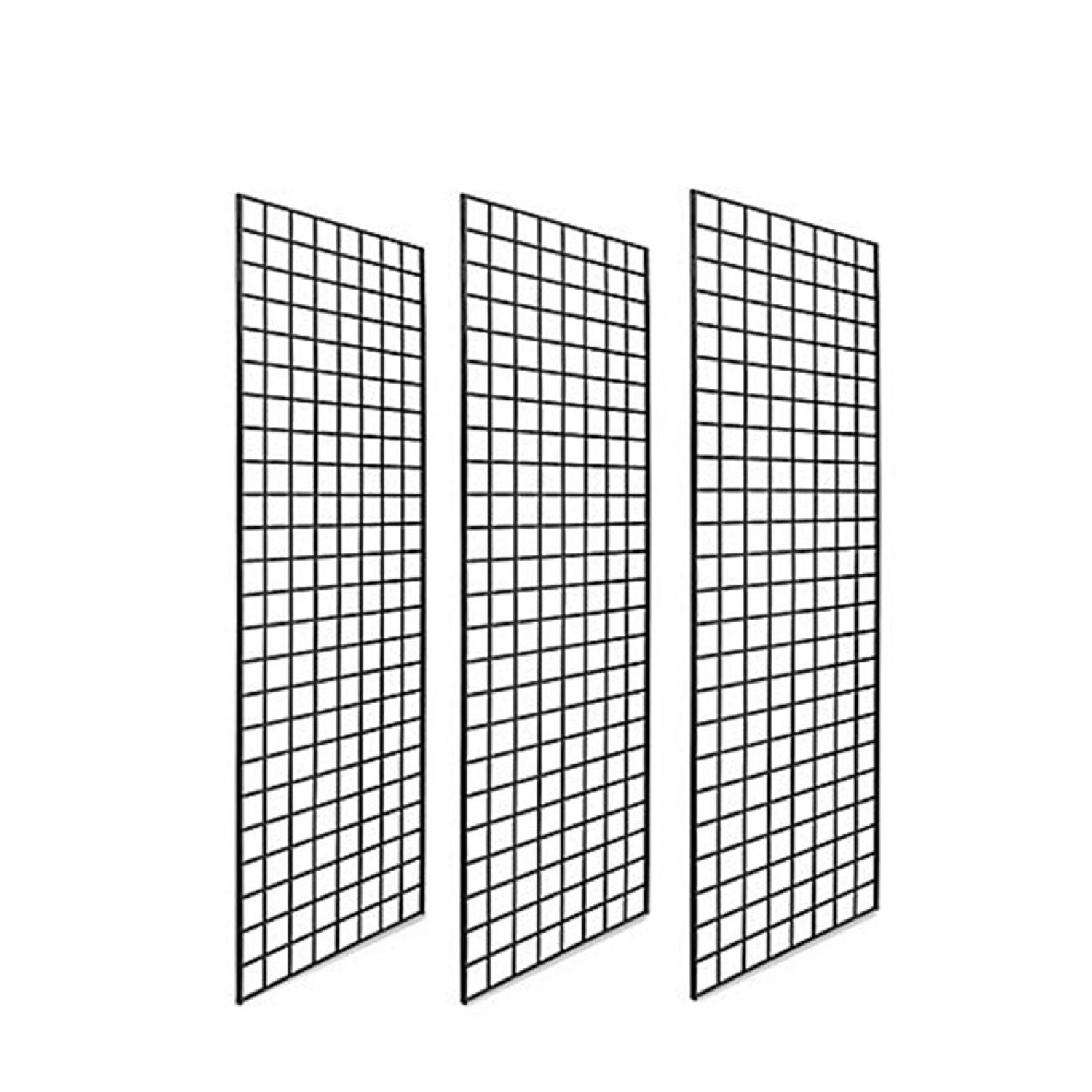 2' X 6' Gridwall Panels - 3 Pcs Box - Grid Wall Display Black - Arizona ...