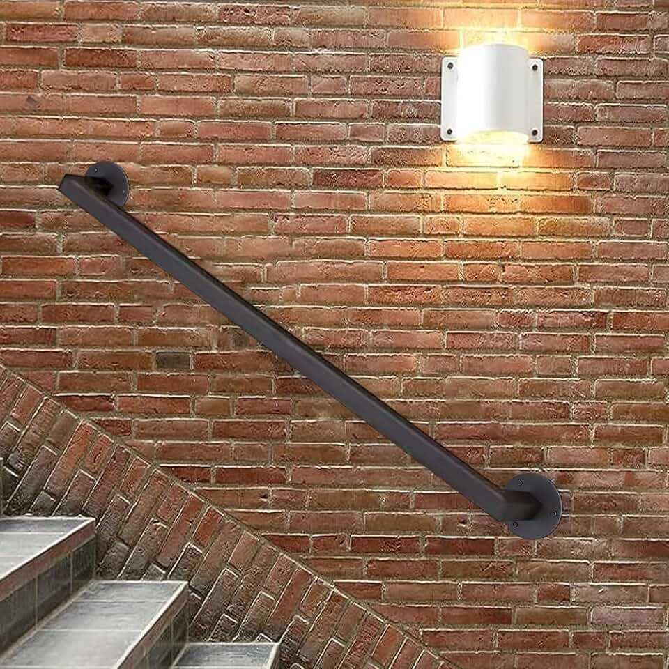 Hand Rail External Outside Wall Mount - 1m 1.5m 2m 2.5m 3m Stairway ...