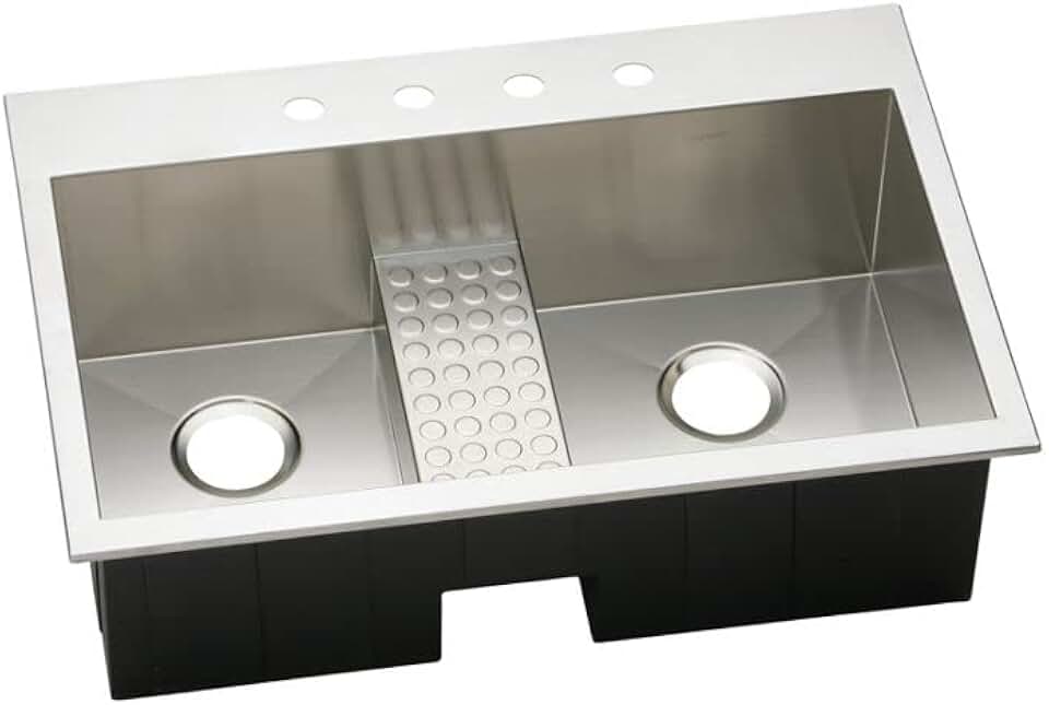 Elkay EFTLB332210CDBL1 Avado 1-Hole Stainless Steel 33-Inch x 22-Inch ...