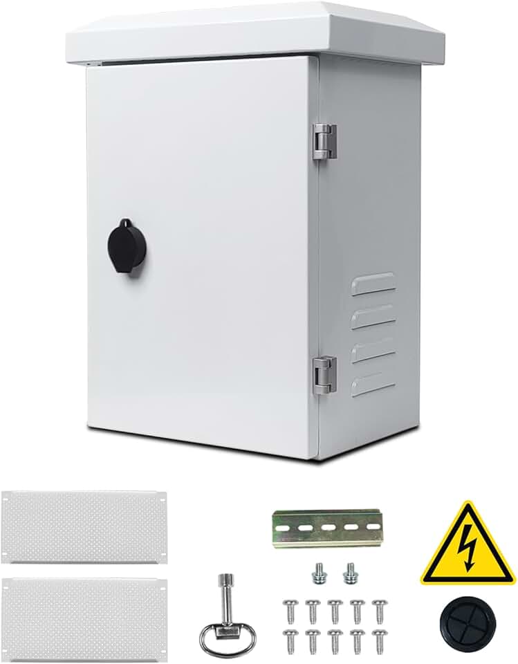 Metal Nema Enclosure with Rain Hood Weatherproof Junction Electric ...