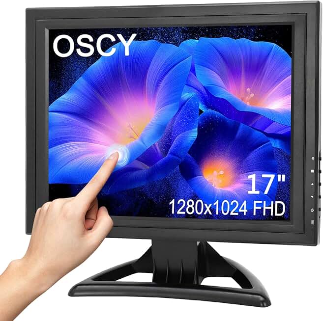 OSCY 17 Inch Touch Screen Monitor, LED TFT Capacitive Touch Monitor ...