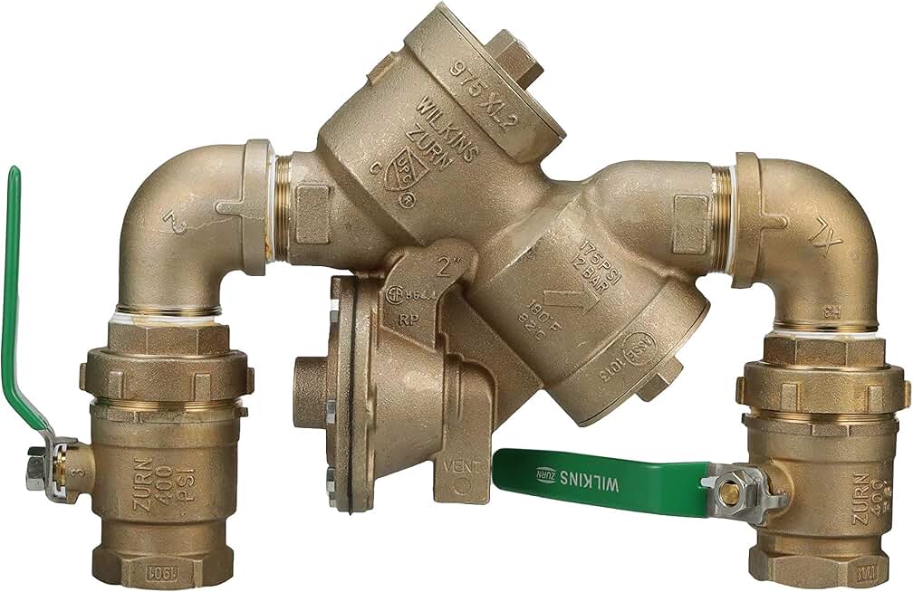 Zurn Wilkins 2" 975XL2 Reduced Pressure Principle Backflow Preventer ...