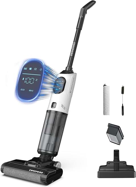 SWEEPBIRD Pro Cordless All in One Wet-Dry Vacuum Cleaner and Mop ...