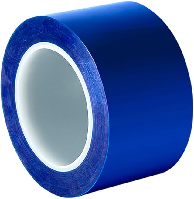 3M 8902 Blue Polyester/Silicone Adhesive Tape, 2.83" x 72yd (1 roll ...