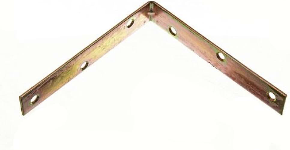100 x Corner Brace Support Right Angled Brackets YZP Steel 150mm (6 ...