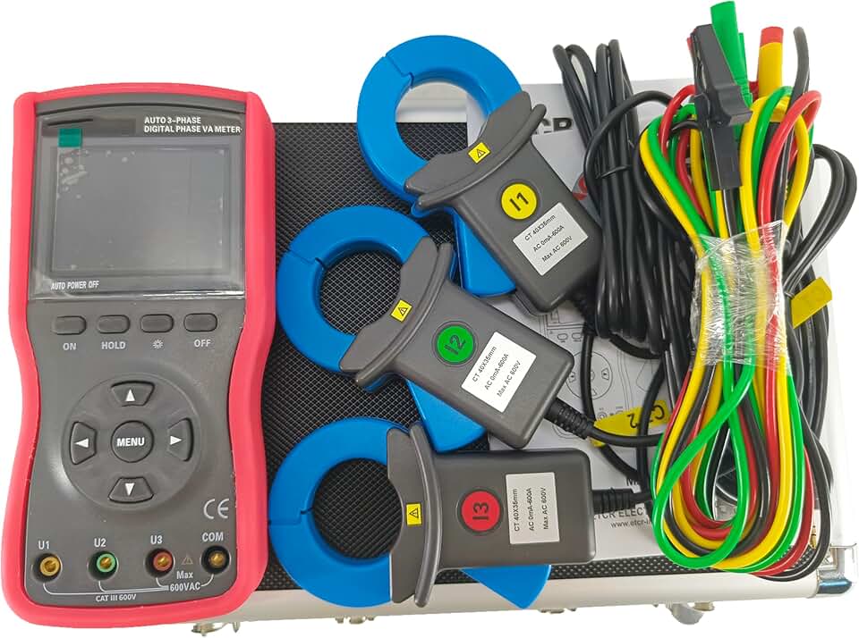 Three Phase Voltmeter Large Caliber Digital AC Phase Voltmeter with ...