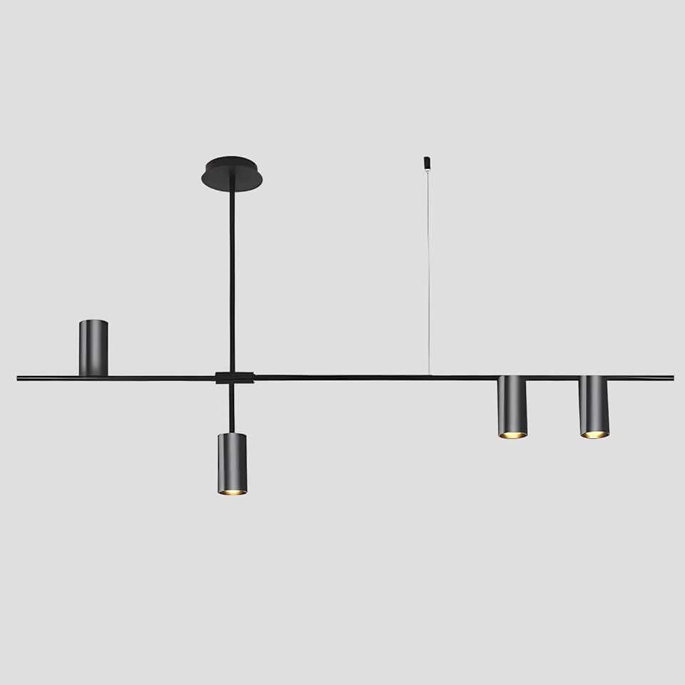 BOKT Matte Black 4 Light LED Track Lighting Adjustable 4 Way Ceiling ...
