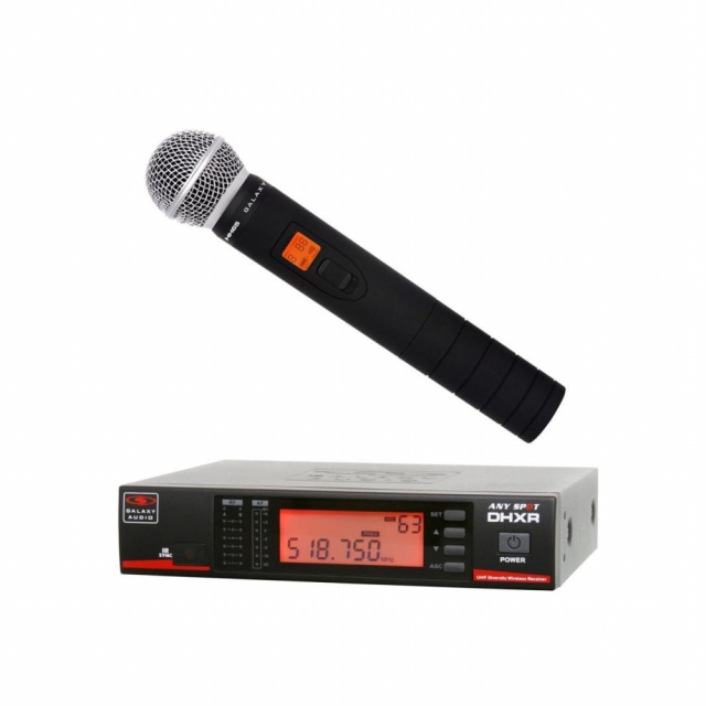 Galaxy Audio DHXR/HH65D Receiver/Hand Held Transmitter, Kit Code D ...