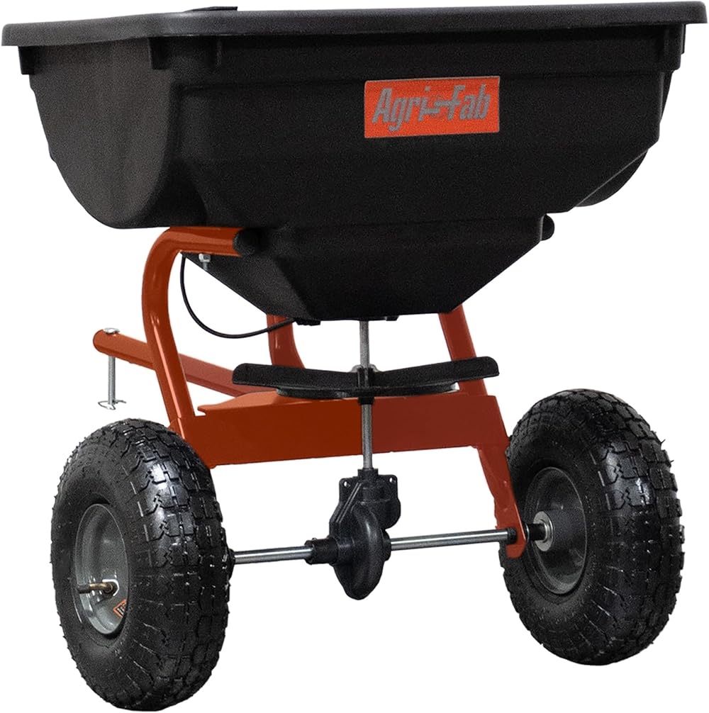 Agri-Fab 45-0530-131, 85 lb. Tow Broadcast Spreader,Black/Orange ...