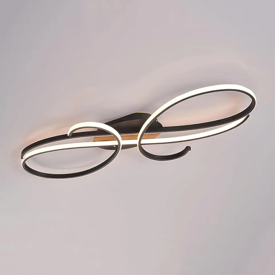 Modern Led Ceiling Light 50W Spiral Design Ceiling Lighting Fixtures ...
