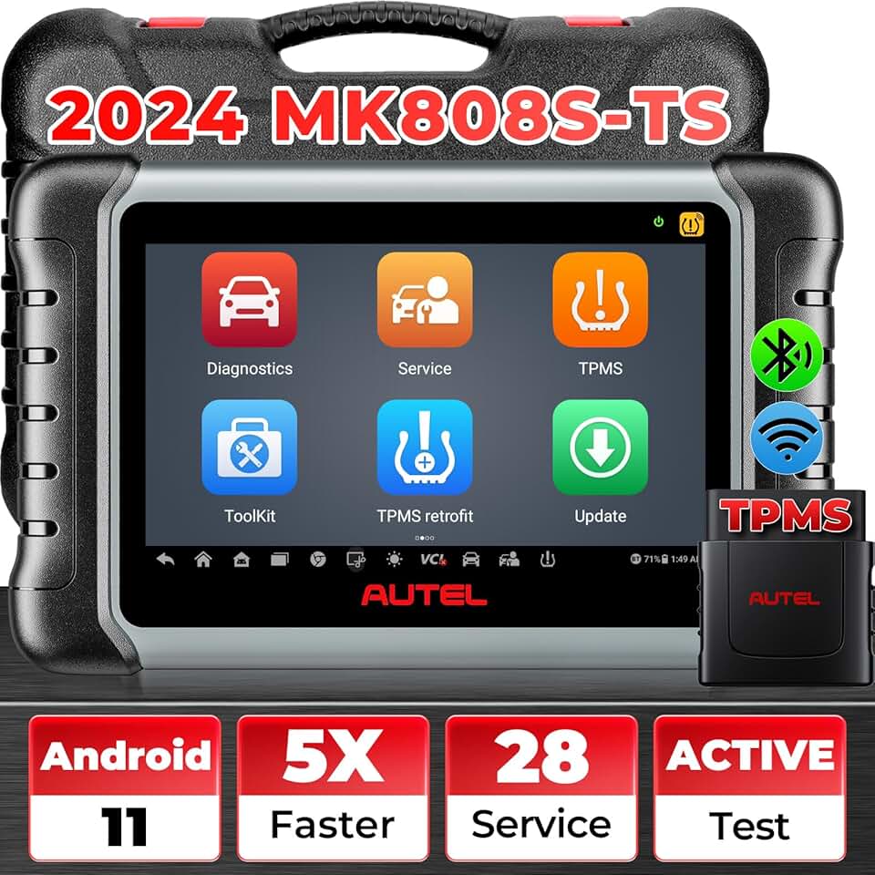 Autel MaxiCOM MK808S-TS Bidirectional Scanner: 2024 All-in-one TPMS Tool of MaxiCheck MX808S-TS ...