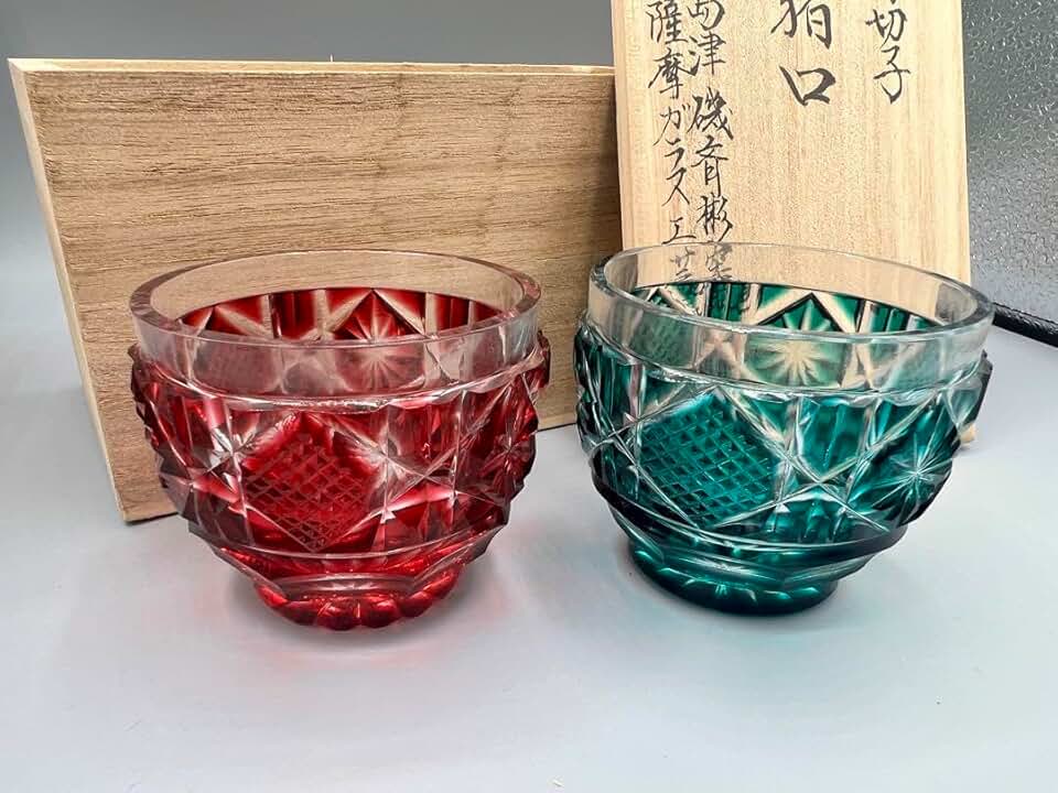 Shimazu Satsuma Kiriko Satsuma Glass Crafts, Shimazu Iso Narikigama ...