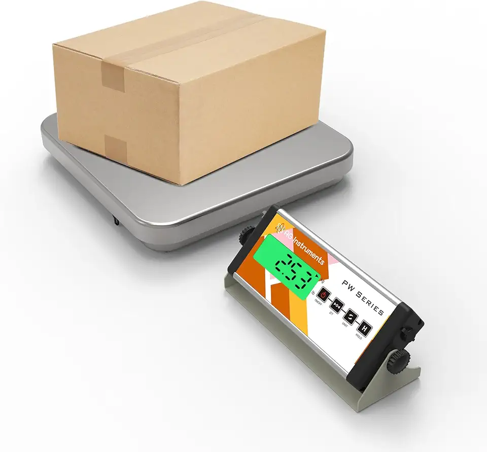 Electronic Parcel Scale, Wireless Connection, 132lb x 0.8oz, Heavy Duty ...