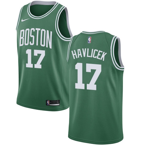 Nike Boston Celtics #17 John Havlicek Green NBA Swingman Icon Edition ...