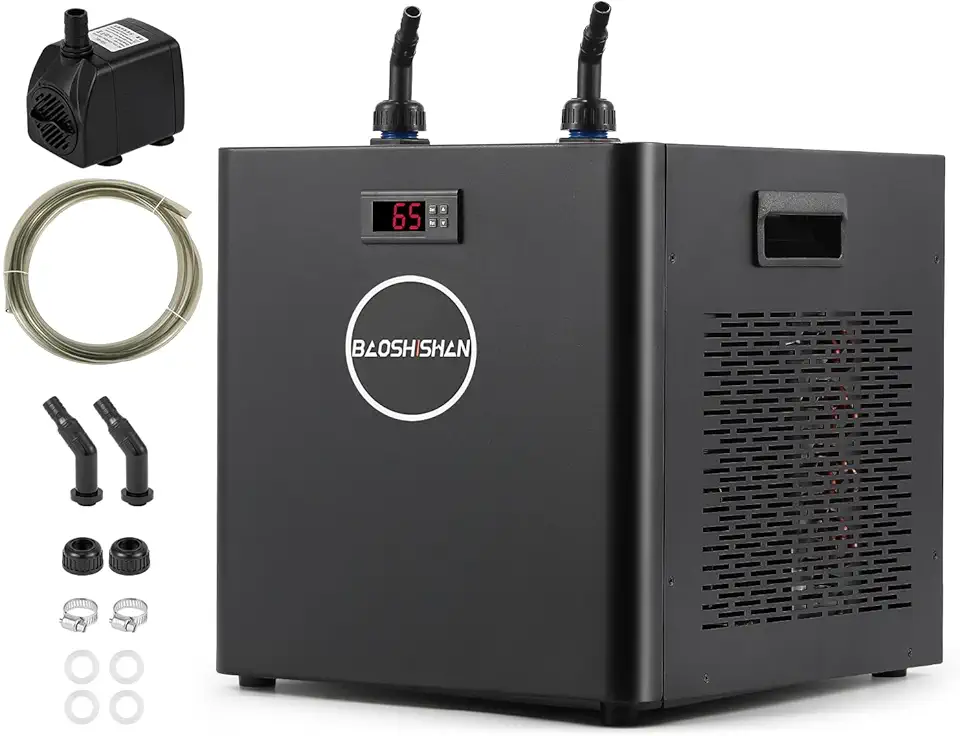 BAOSHISHAN Cold Plunge Chiller, 132gal 1/2HP Ice Bath Aquarium Chiller ...