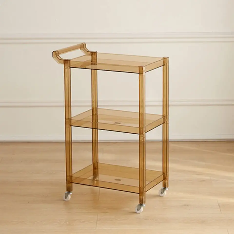 Trolley,Movable Hand Trucks Cart,Kitchen Storage Cart,Snack Push Cart ...