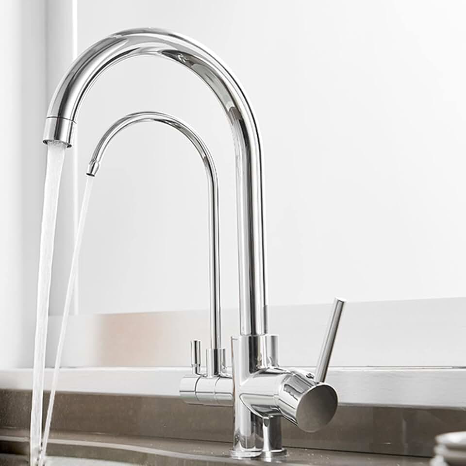 KNOXC Faucets, 3 Way Water Filter Taps Kitchen Mixer Tap with Drinking ...