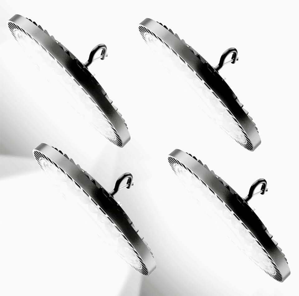 LED High Bay Light 200W 4Pack, 30,000LM 6500K UFO High Bay LED Shop ...