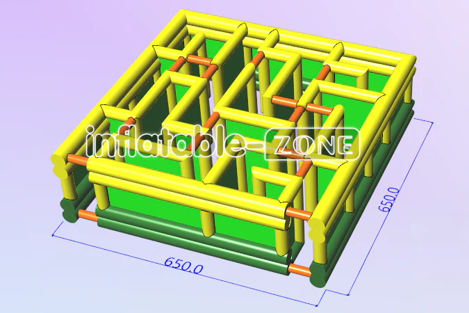 Inflatable-Zone Design Outdoor Funny Games Inflatable Maze Giant Interactive Park Toys ...