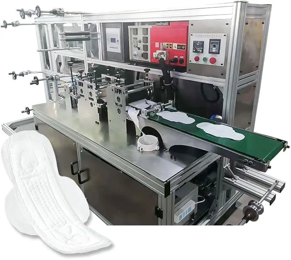 Sanitary Napkin Making Machine, Feminine Hygiene Product Fabrication ...