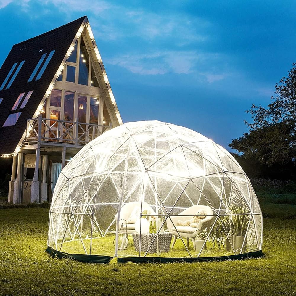 Garden Dome Igloo Bubble Tent 12FT Clear Tent Outdoor for Garden ...