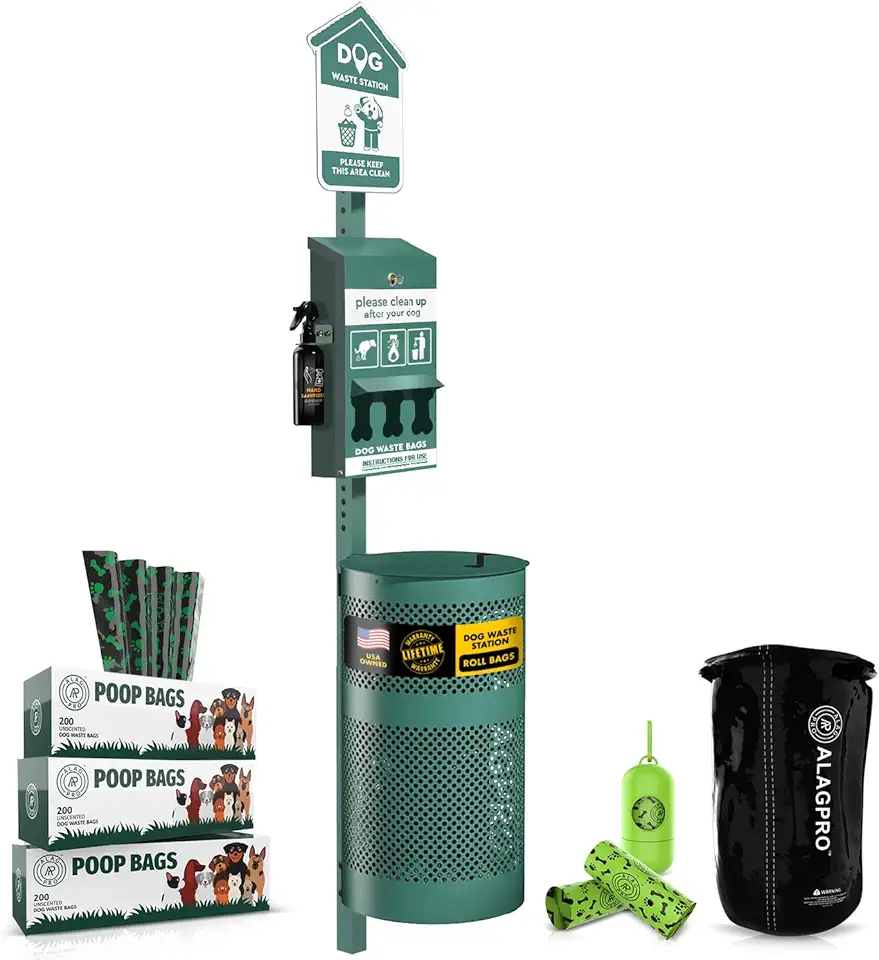 2024 Pet Waste Station Outdoor Dog Waste Station, Commercial Dog Poop ...