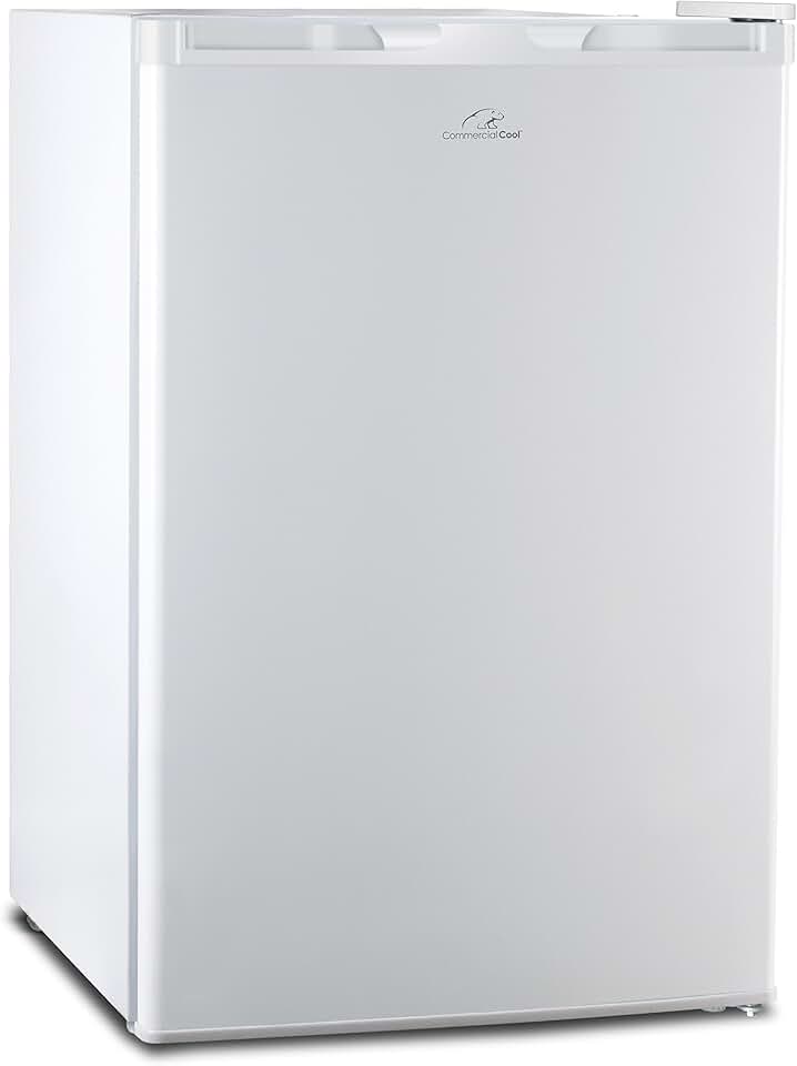 Commercial Cool CCR45W Compact Single Door Refrigerator and Freezer, 4. ...