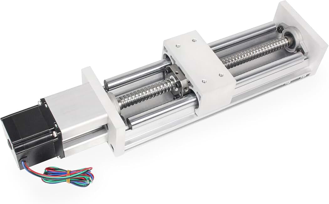 RATTMMOTOR ZBX100-600mm Stroke CNC Linear Stage Motion Actuator, Double Optical Axis X Y Z Axis ...