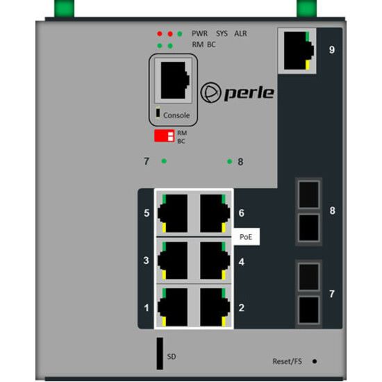 Perle IDS-509F2PP6-C2MD2 -Industrial Managed PoE Switch - Arizona Outlet