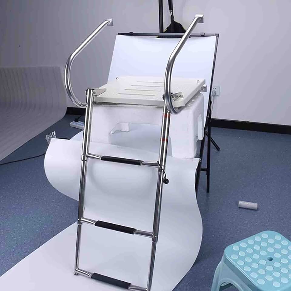 Universal Swim Platform Under Mount Telescopic Boat Ladder, 3 Steps in ...