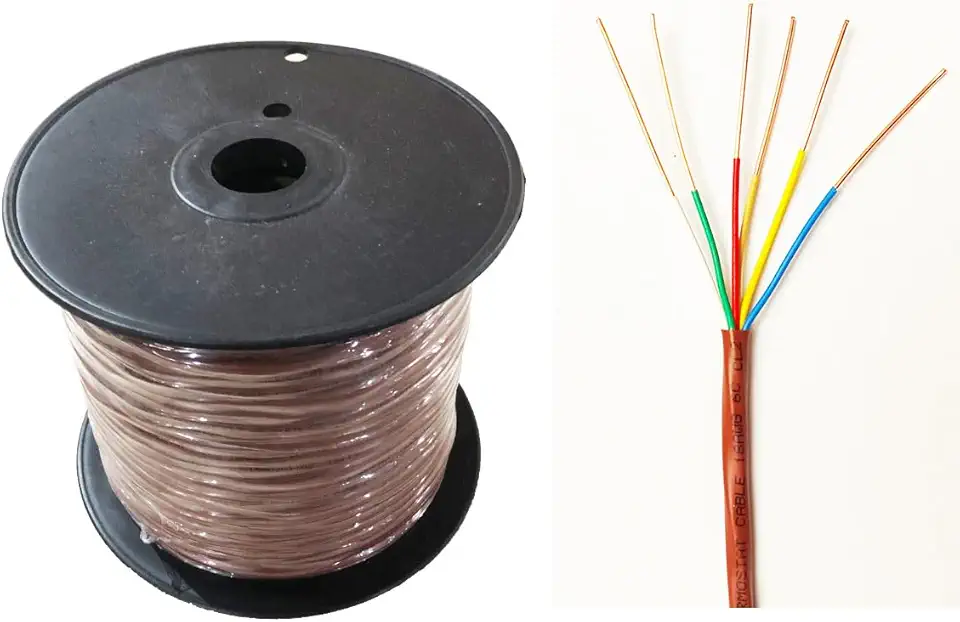 18/6 250ft Thermostat Doorbell HAVC Heating Control Cable Wire, 100% ...