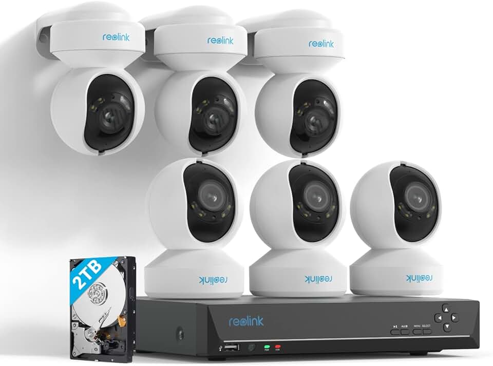 REOLINK 4K PoE PTZ Outdoor Security Camera System, IP Surveillance ...