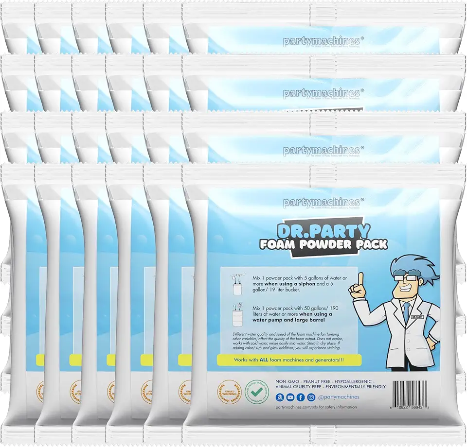 Foam Solution - Powder Pack of 24 for 2400+ gallons of foam solution ...