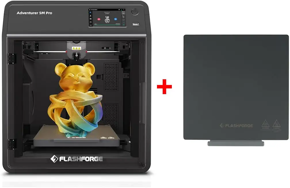 (Smooth PEI Plate) Bundle FLASHFORGE Adventurer 5M Pro 3D Printer and ...