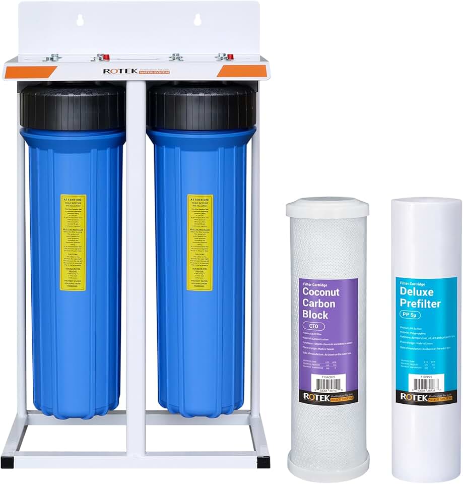 Rotek Water Systems Whole House Water Filtration System | 2-Stage Water ...