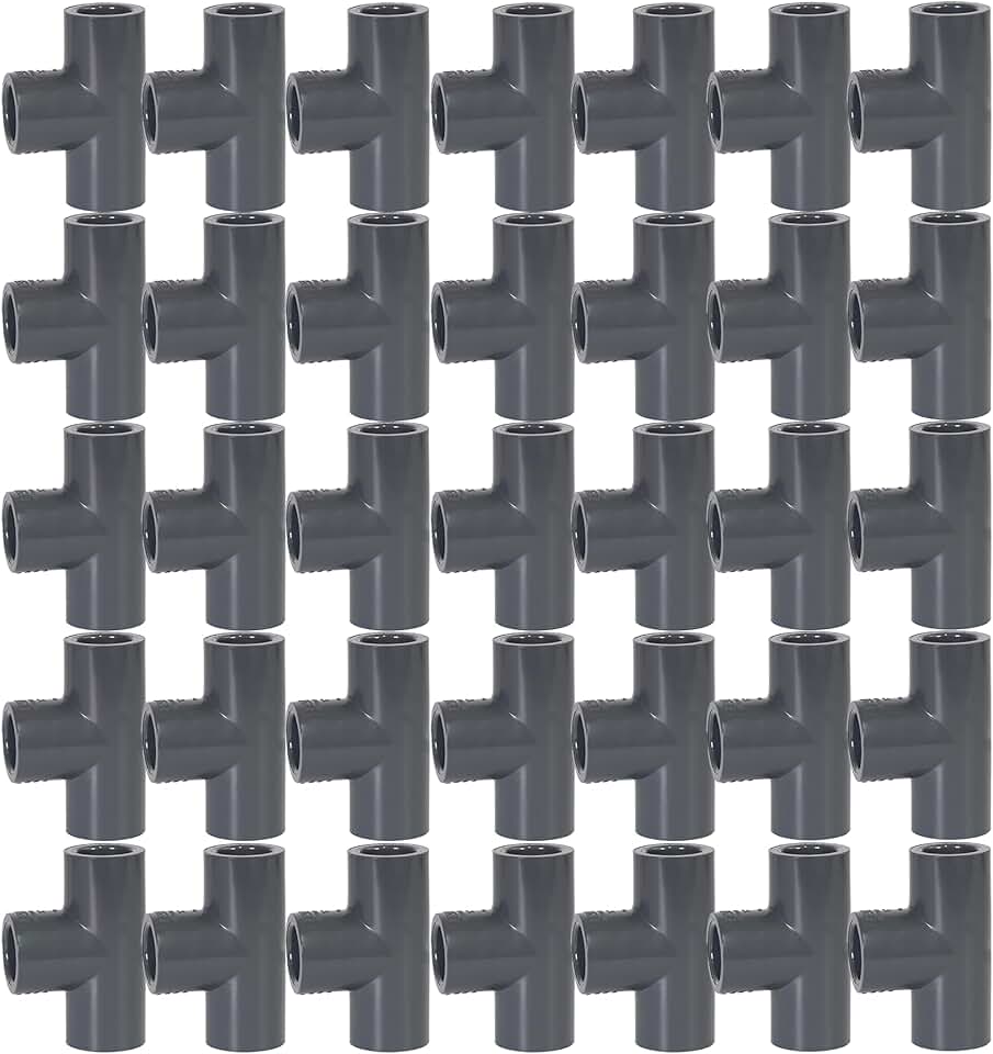 801 Series - Schedule 80 PVC Fittings (Black) - Reducing Tee Connector ...