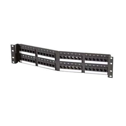Ortronics Category 6 TechChoice 48 Port Angled Patch Panel Black 1RU - Arizona Outlet