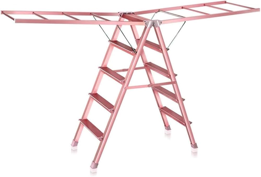 Adjustable Foldable Metal Clothes Drying Rack - 196cm Laundry Airer for ...