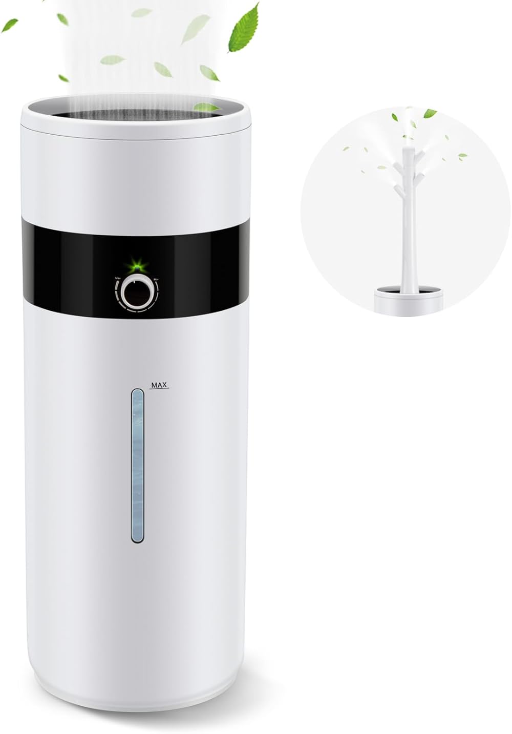 Tower Humidifiers for Large Room Bedroom 1000 sq ft,Hioo 18.1L 4.8Gal ...