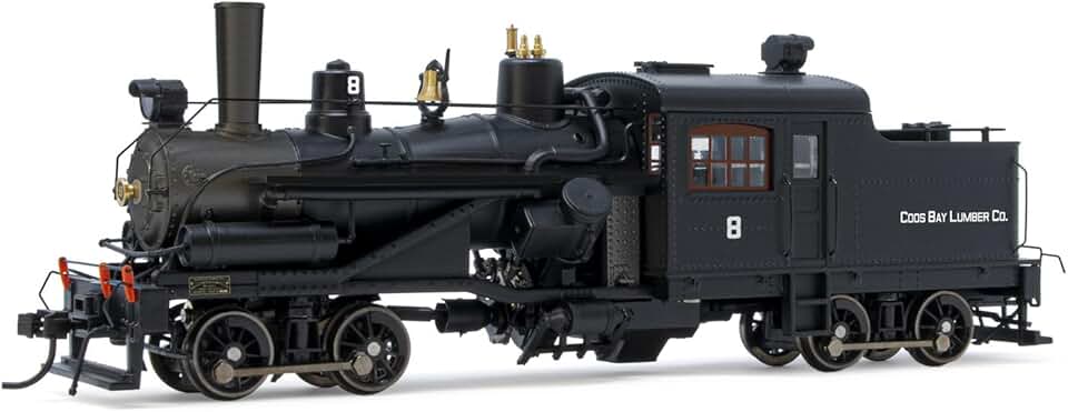 Heisler Steam Locomotive Coos Bay Lumber Company #8 2-Truck Model HO ...