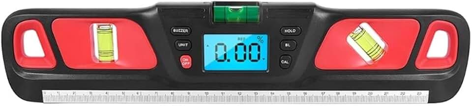 Digital Level with LCD Backlight 360 Degree Electronic Level Ruler ...