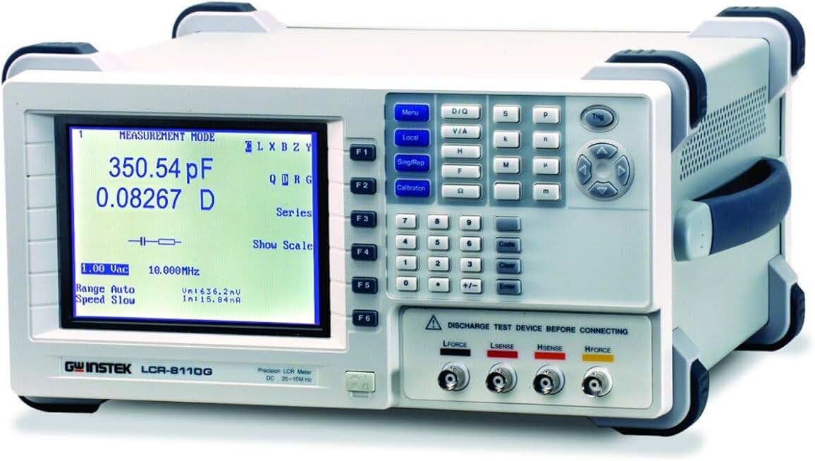 GW Instek LCR-8110G Precision LCR Meter with RS-232/GPIB Interface, 1 ...