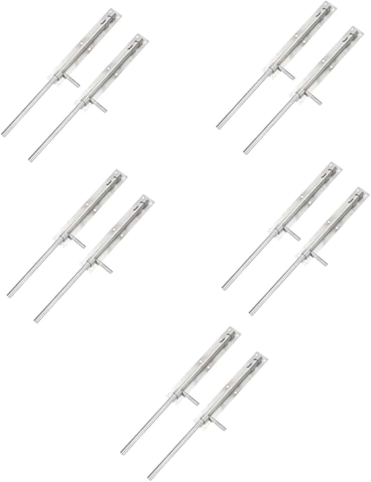 Gadpiparty 10 Pcs Deadbolt Cane Bolt Patio Door Security Bar Barn Door ...