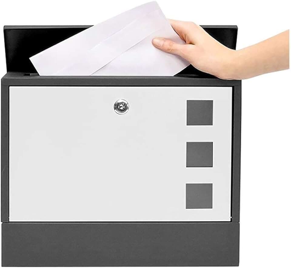 Mailboxes Designer Locking Medium Capacity Galvanized Steel, Wall-Mount ...