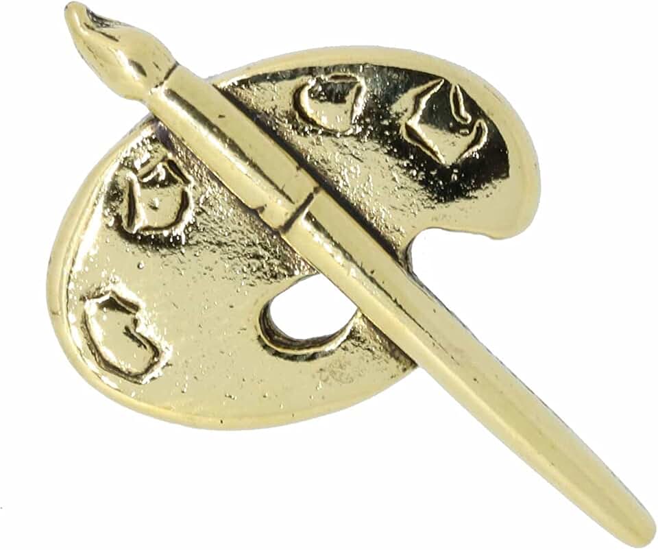 Jim Clift Design Artist Palette Gold Lapel Pin - Costco Arizona