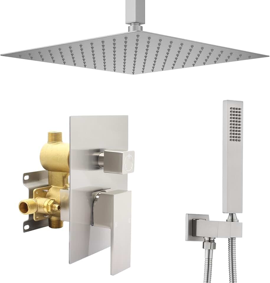 16 Inch Shower System Dual Function Shower Faucet System Set with ...